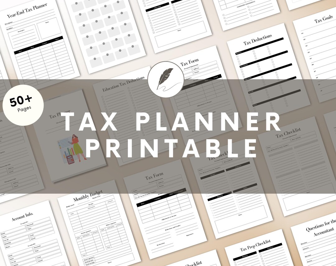Personal Tax Planner | Tax Organizer | Financial Planner | Tax ...