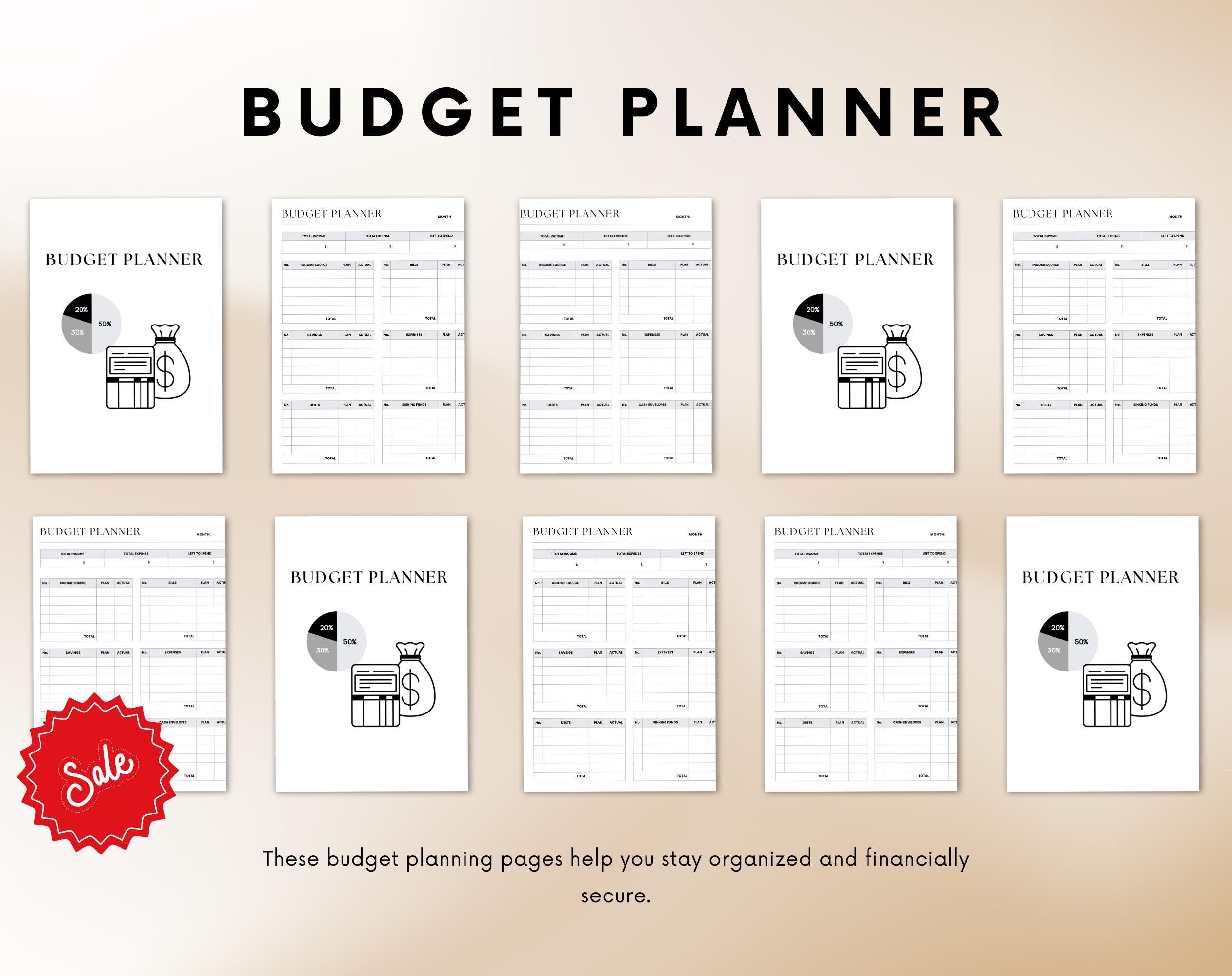 BUNDLE Tax Planner & Budget Planner | Financial Planner | Income and ...