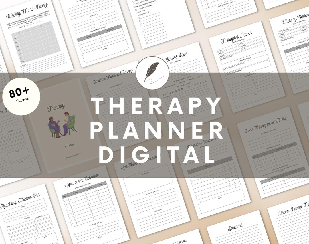 Therapy Planner | 80+ Pages | Therapy Session Planner | Therapist ...