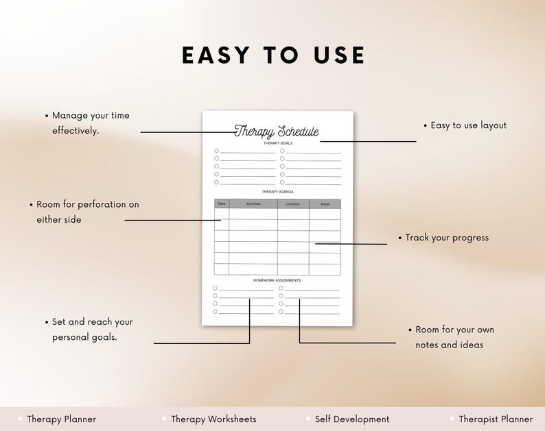 Therapy Planner | 80+ Pages | Therapy Session Planner | Therapist ...