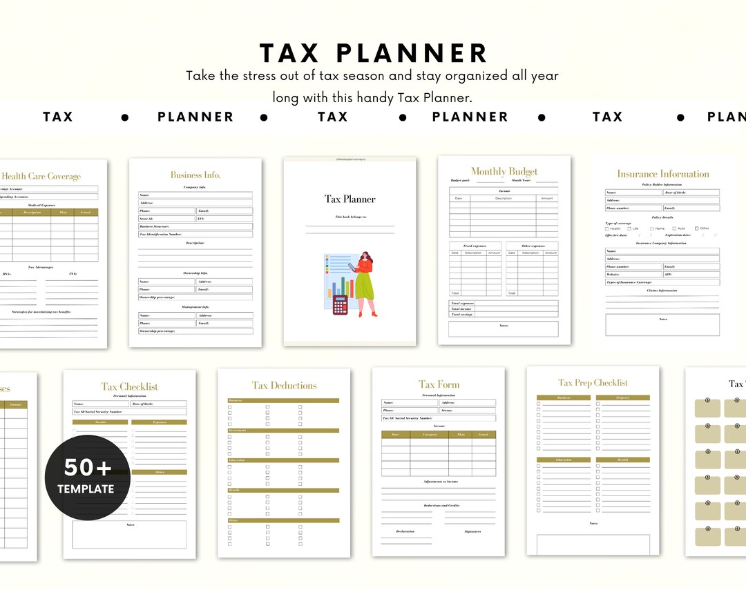 Personal Tax Planner | Tax Organizer | Financial Planner | Tax ...