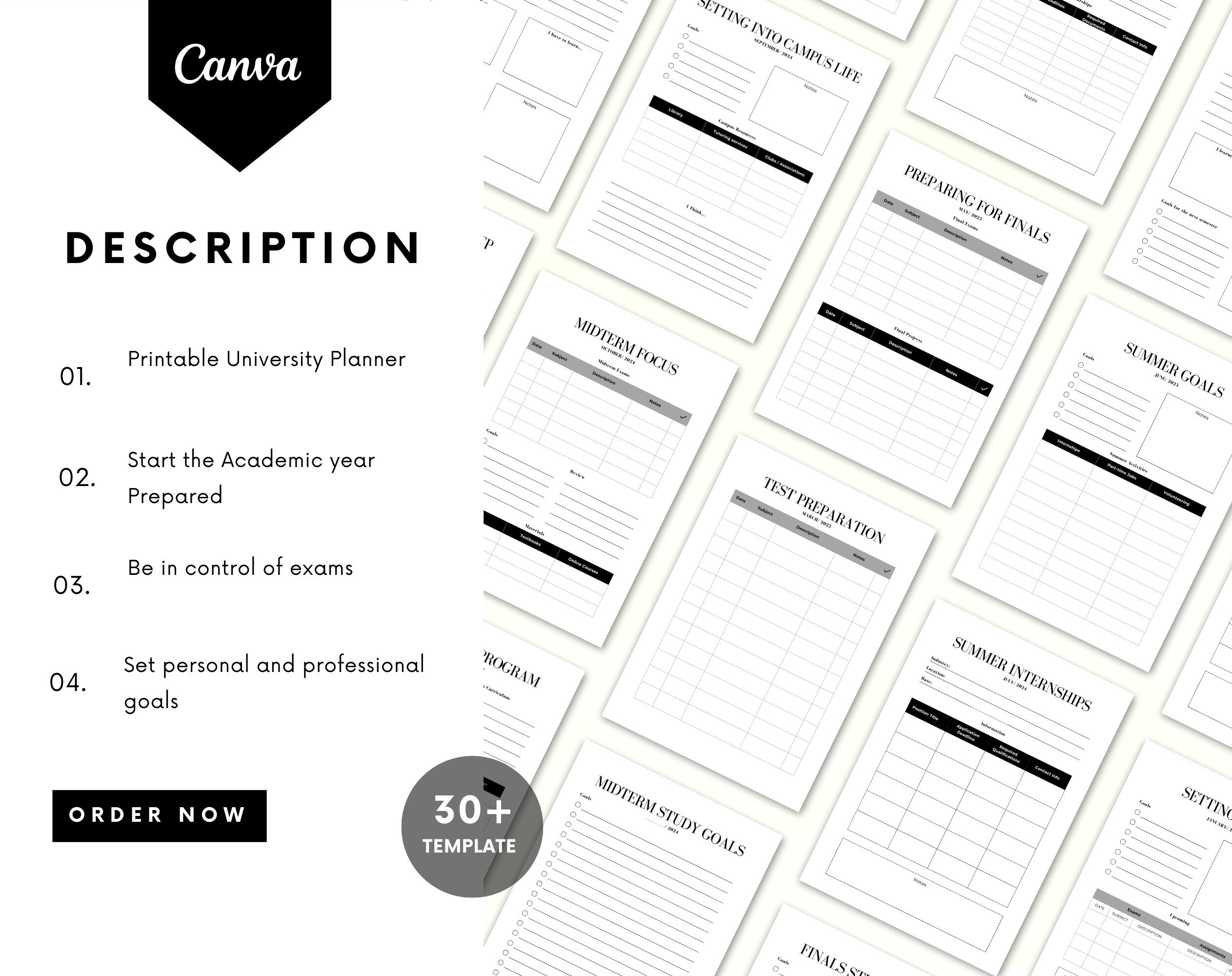 College Student Planner Printable | College Planner | College ...