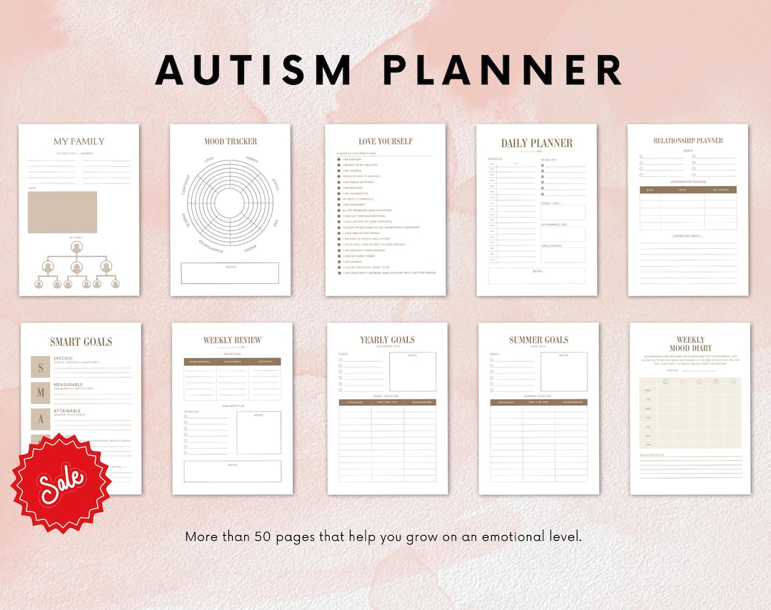 Autism Planner | Digital Autism Workbook | Autism Therapy | Autism ...