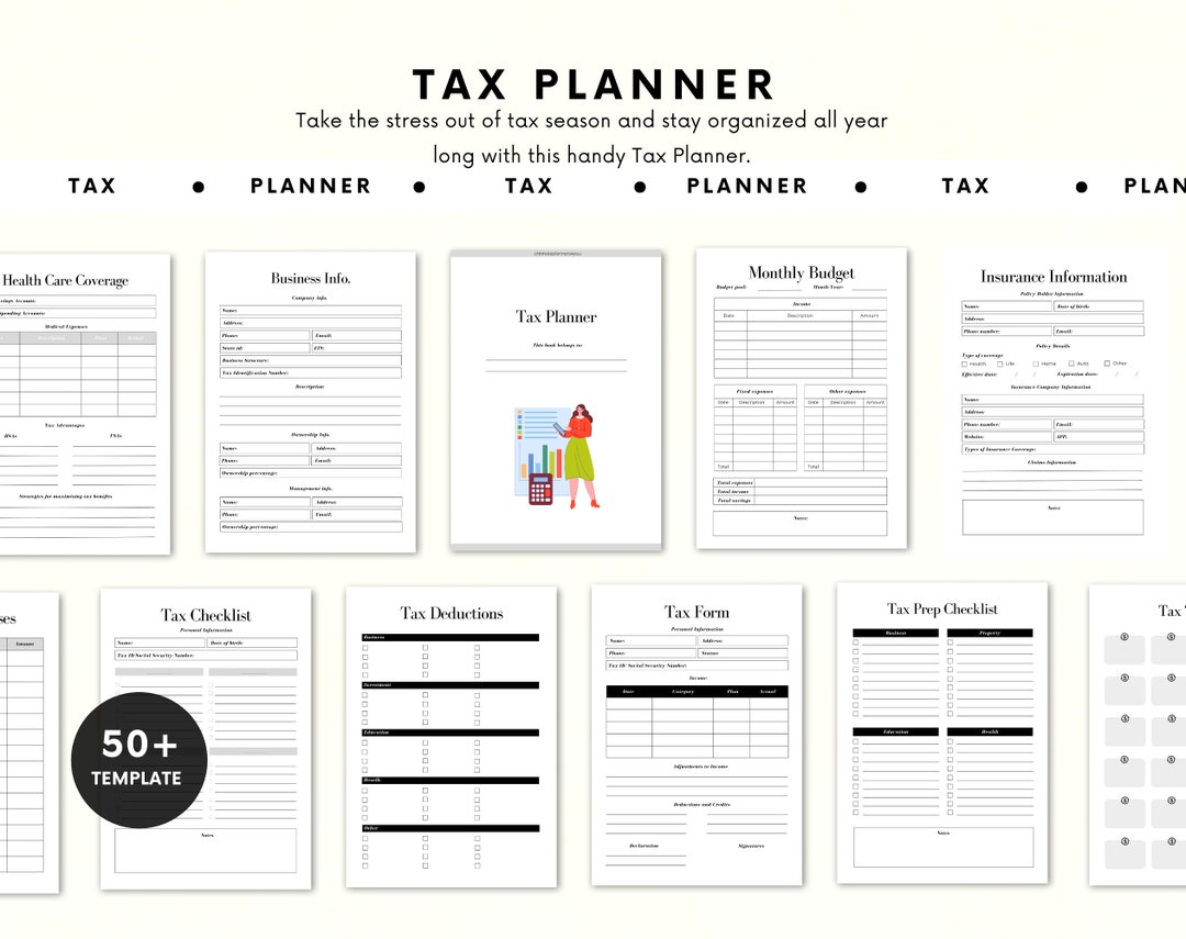 Personal Tax Planner | Tax Organizer | Financial Planner | Tax ...
