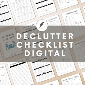 Declutter Checklist | Home Management | Cleaning Checklist | Digital ...