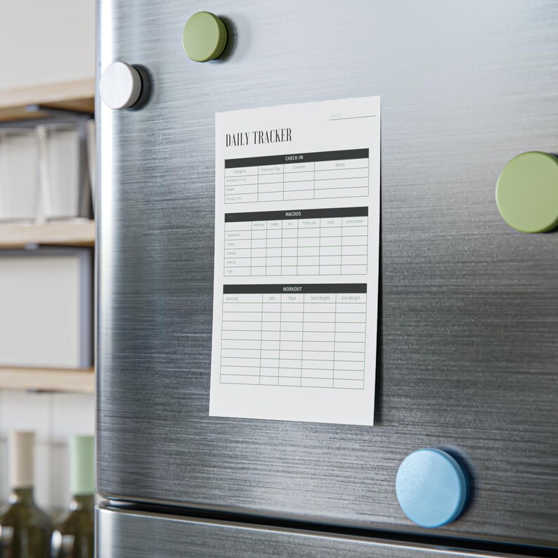Macro and Workout Tracker | Digital Fitness Planner PDF | Printable Gym ...