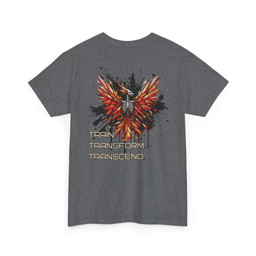 Phoenix Rebirth Gym T-shirt, Fitness Workout Tee, Train Transform ...