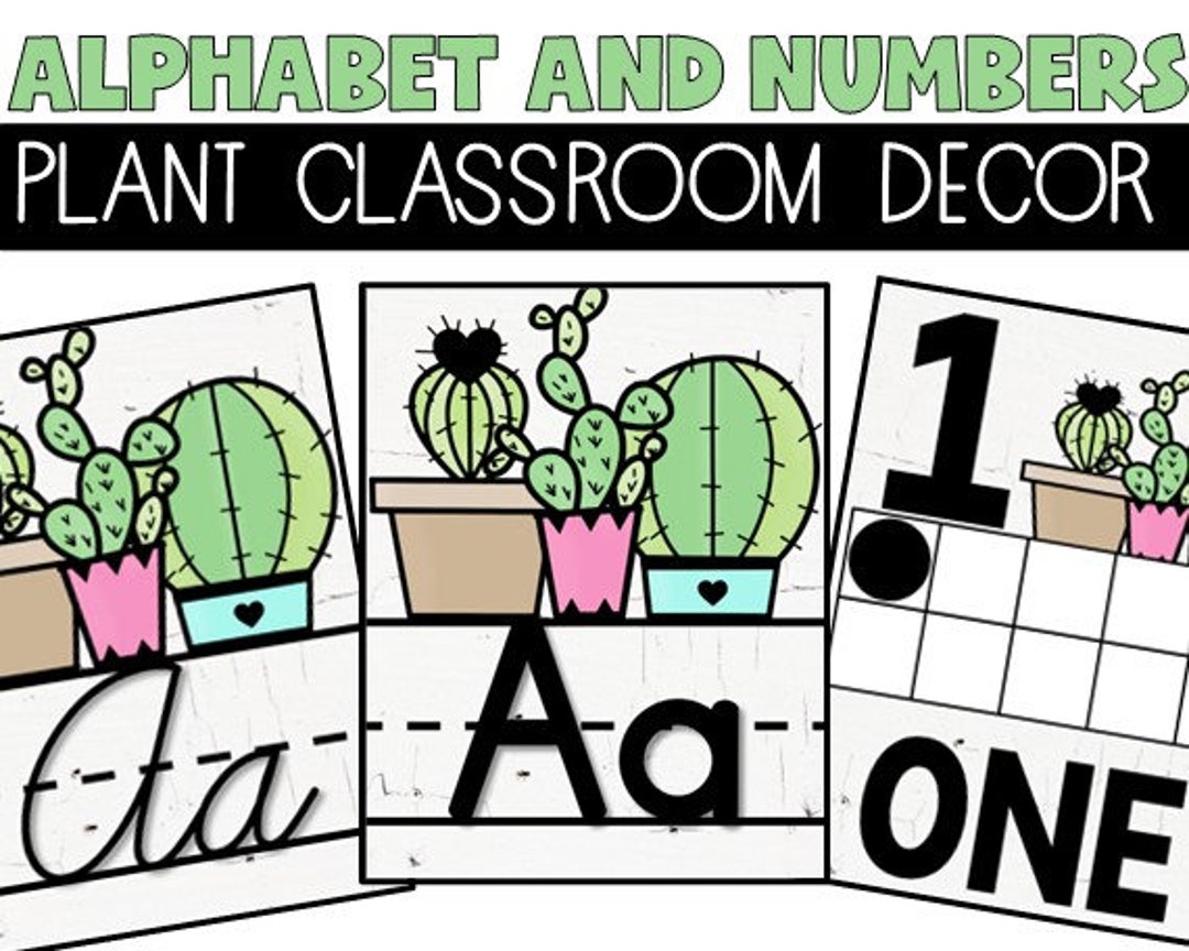 Plant Classroom Decor | Alphabet Posters | Number Posters Decor ...
