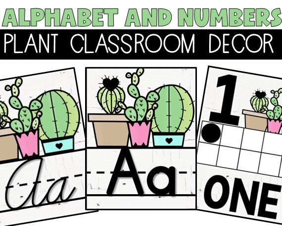 Plant Classroom Decor | Alphabet Posters | Number Posters Decor ...
