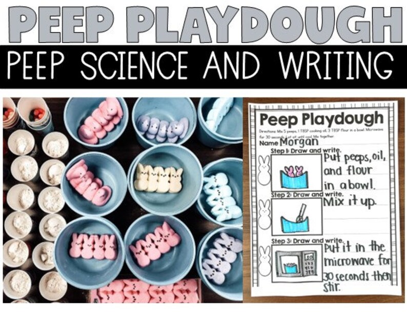 Peep Play Dough Peep Activities Easter Activities Science Experiment ...