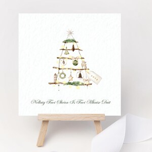Pack of 6 Six Rustic Irish Language Christmas Cards Carta Nollaig Irish ...