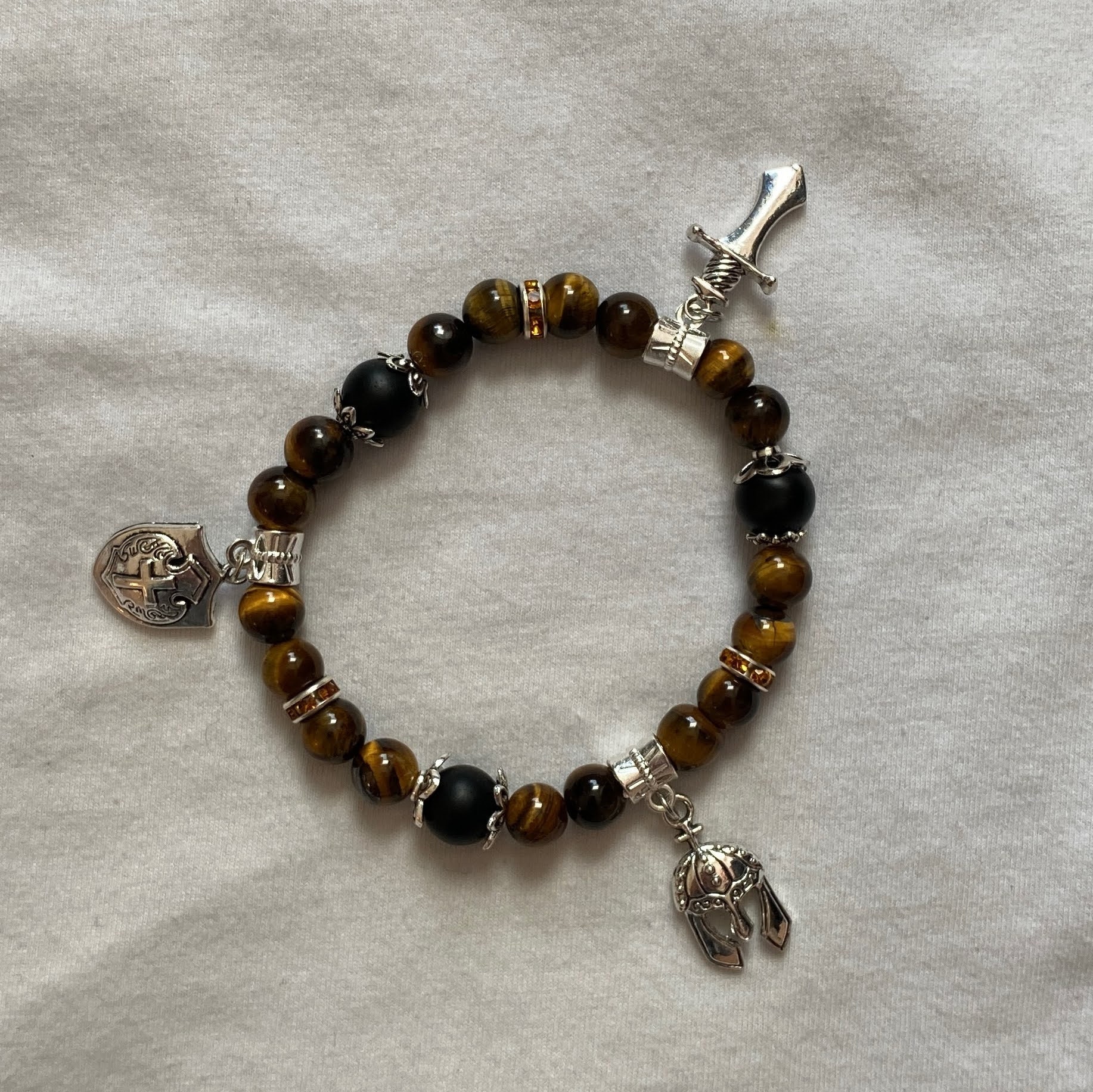 Full Armor of God Bracelet Set tigers Eye - Etsy