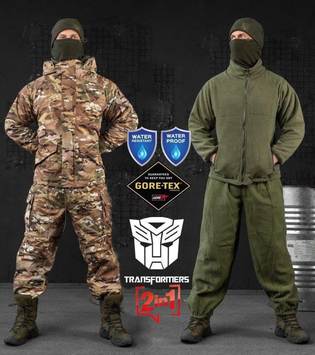 Tactical Cartoon Uniform Two-layer Suit, Winter Army Clothing for the ...