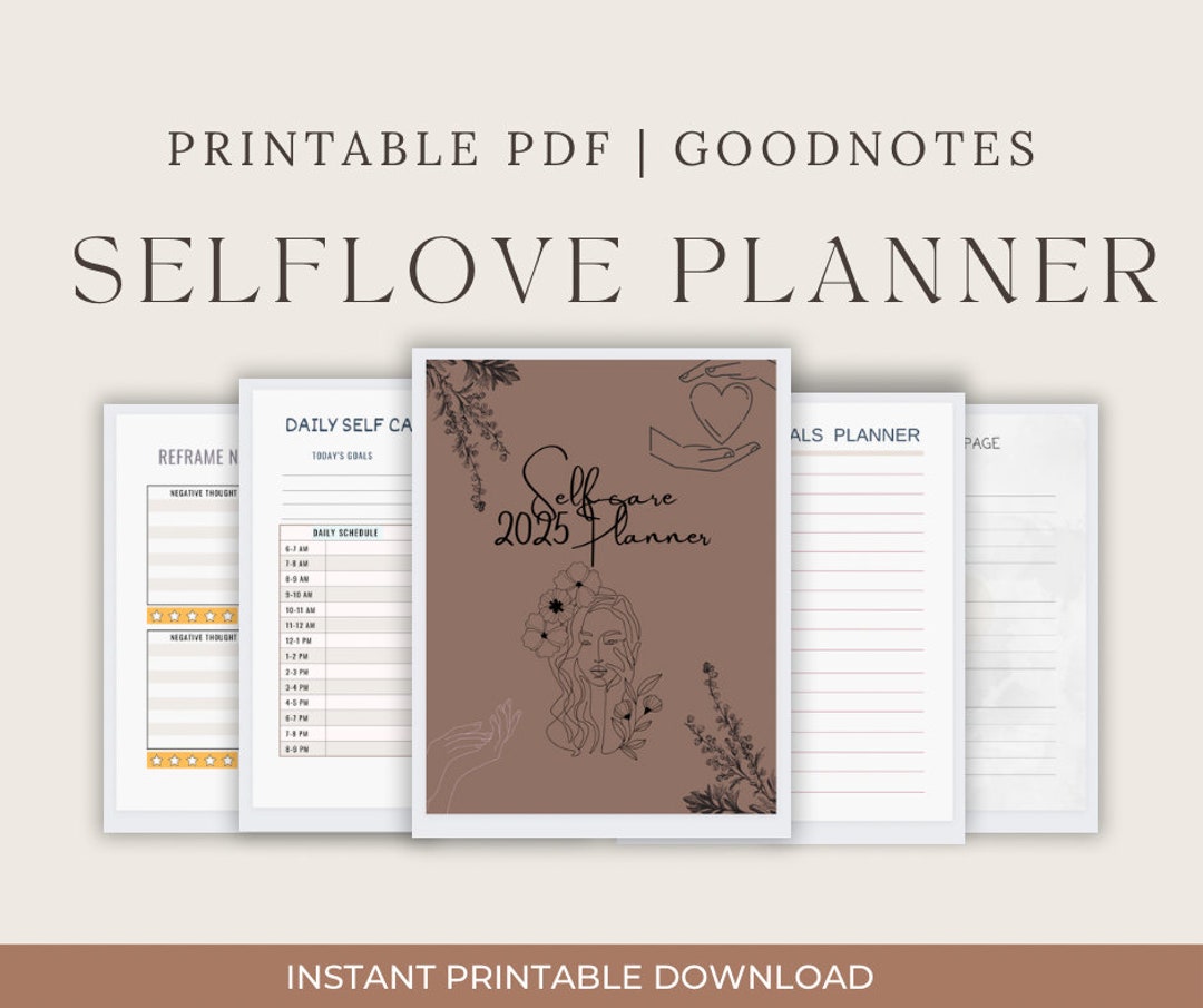 2025 Self-care Planner-digital Journal With Prompts for Self-care Self ...
