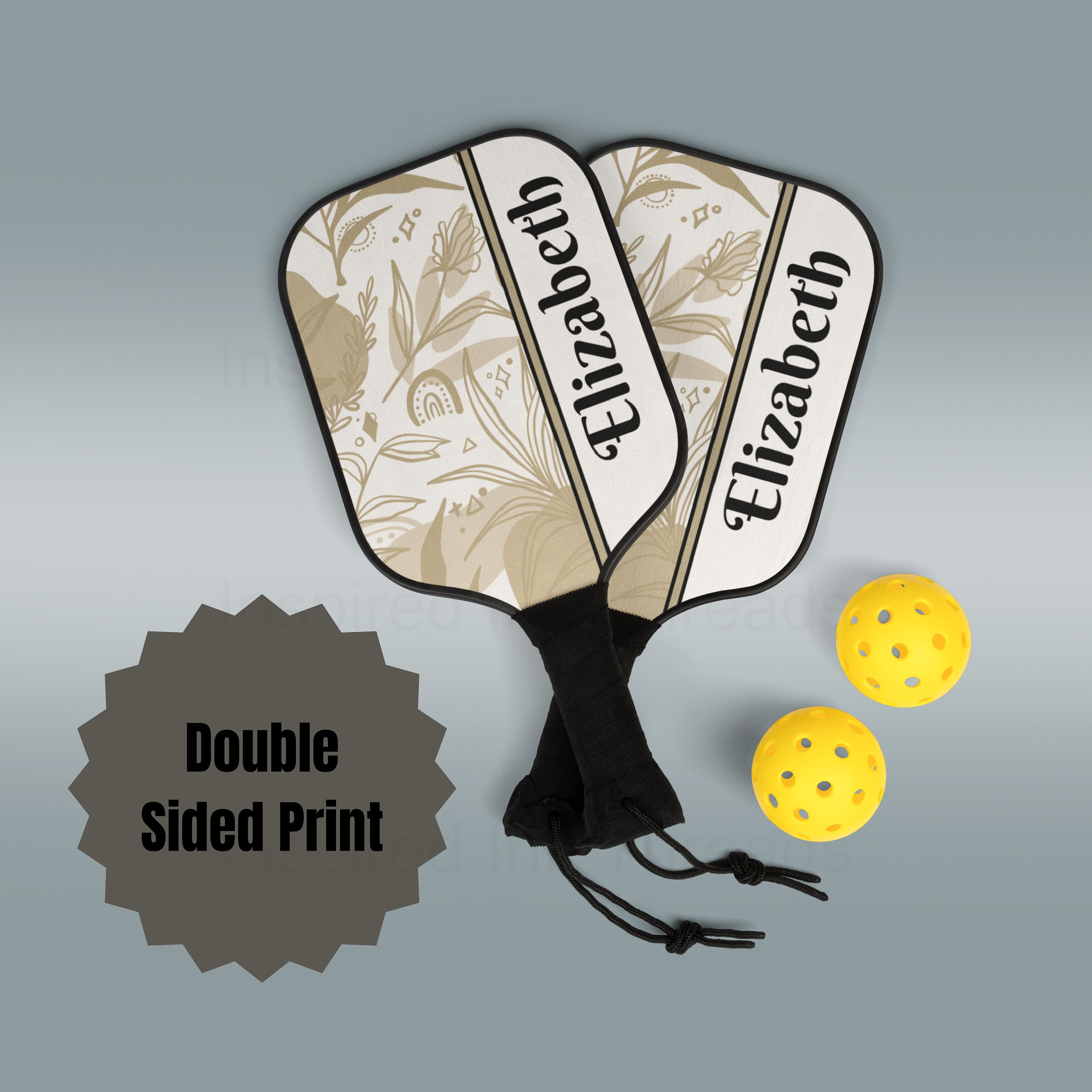 Personalized Name Pickleball Paddle Set, Customized Pickleball Kit ...