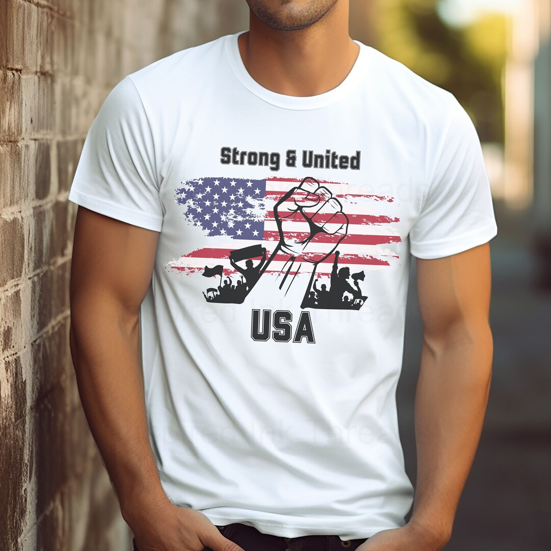Trump USA Strong Shirt, Strong and United Tshirt, Rally With Trump ...