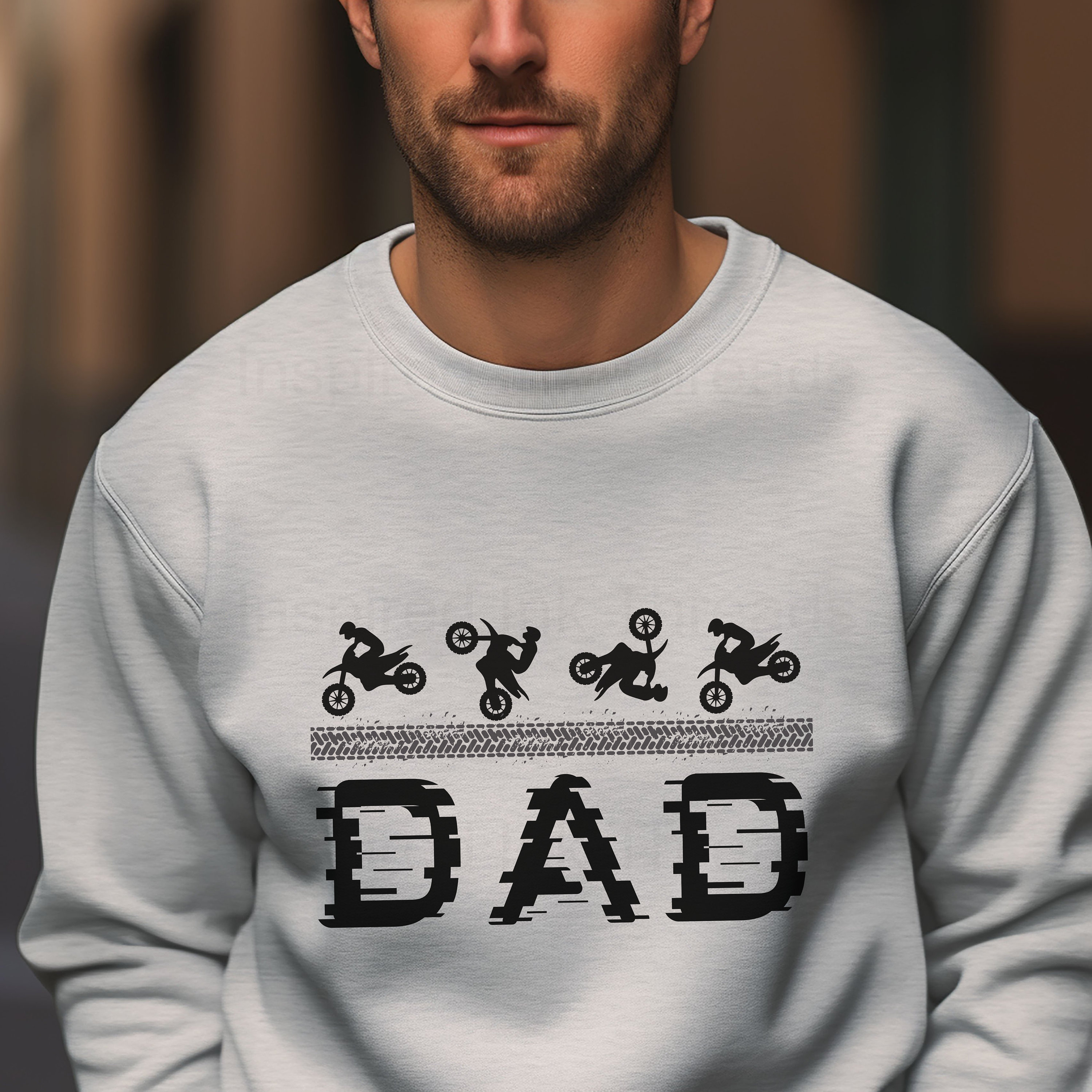 Dirt Bike Dad Crewneck Sweatshirt, Moto Dad, Father's Day Gift, Gift ...