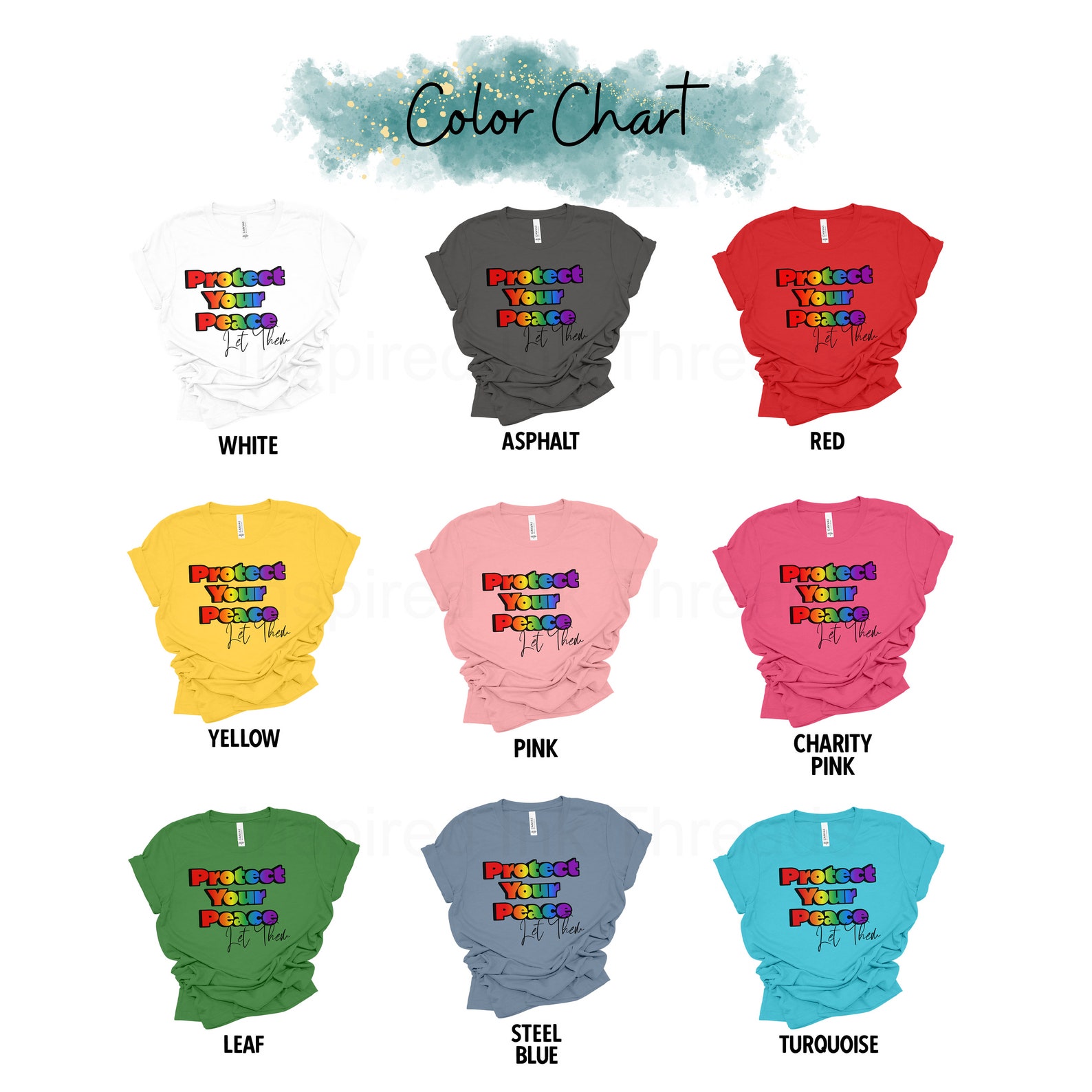 Protect Your Peace T-shirt Let Them Shirt for Pride LGBT Rainbow Color ...