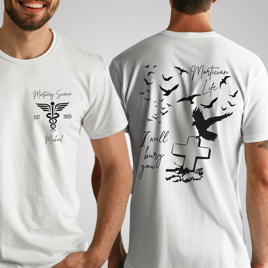 Personalized Mortician T-shirt, Funeral Director Tee, Embalmer Shirt ...