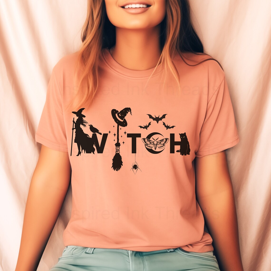 Comfort Colors Witchy Vibe Halloween Shirt, Cute Witch Shirt, Fall ...