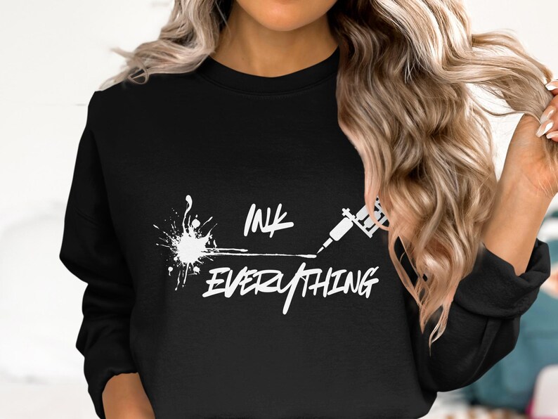 Ink Everything T-shirt, Tattoo Lover Gift, Artist Rebus Puzzle Tee, Ink ...