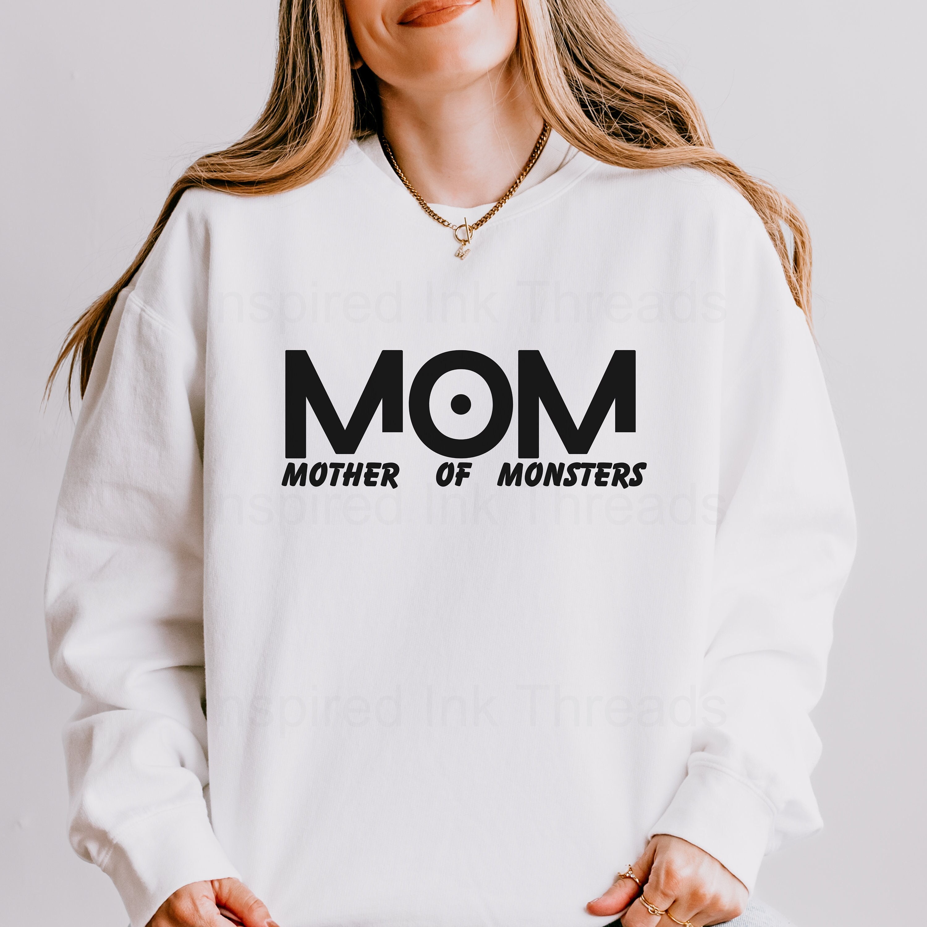 Mom Sweatshirt, Mother of Monsters Crewneck, Sarcastic Mama Sweatshirt ...