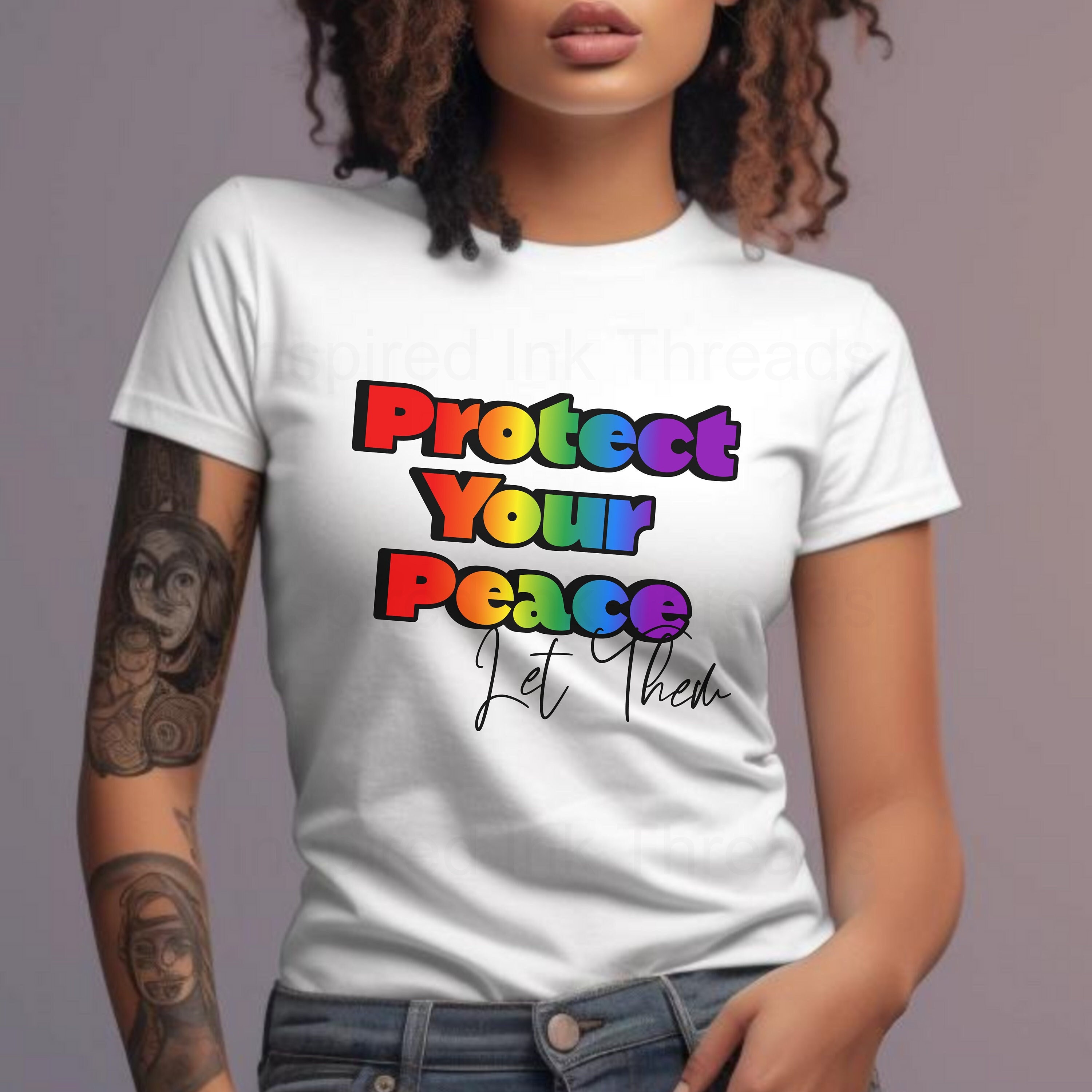 Protect Your Peace T-shirt Let Them Shirt for Pride LGBT Rainbow Color ...