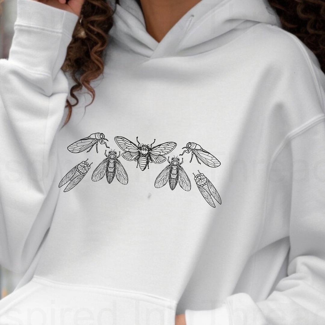 Cicada Hoodie, Year of the Cicadas, Bug Lover Sweatshirt, Nature Lover ...