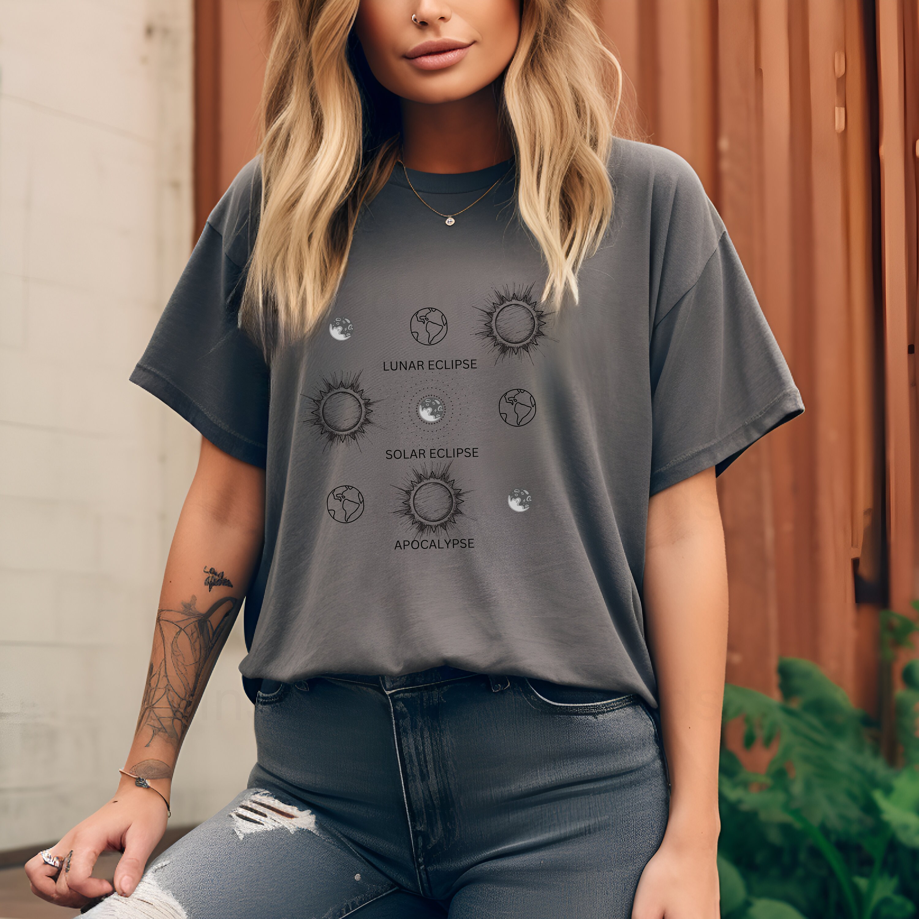 Lunar Solar Apocalypse T-shirt, Funny Sarcastic Shirt, Sarcasm T-shirt ...