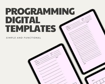 Coding/programmingtemplate Digital Notebook Light Theme, for Goodnotes ...