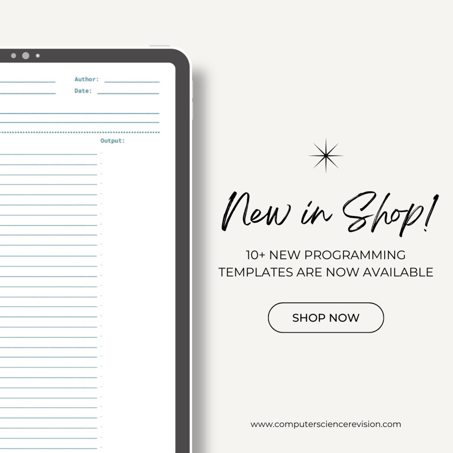Coding/programmingtemplate Digital Notebook Light & Dark Theme, for ...