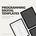 Coding/programmingtemplate Digital Notebook - Light & Dark Theme, for ...
