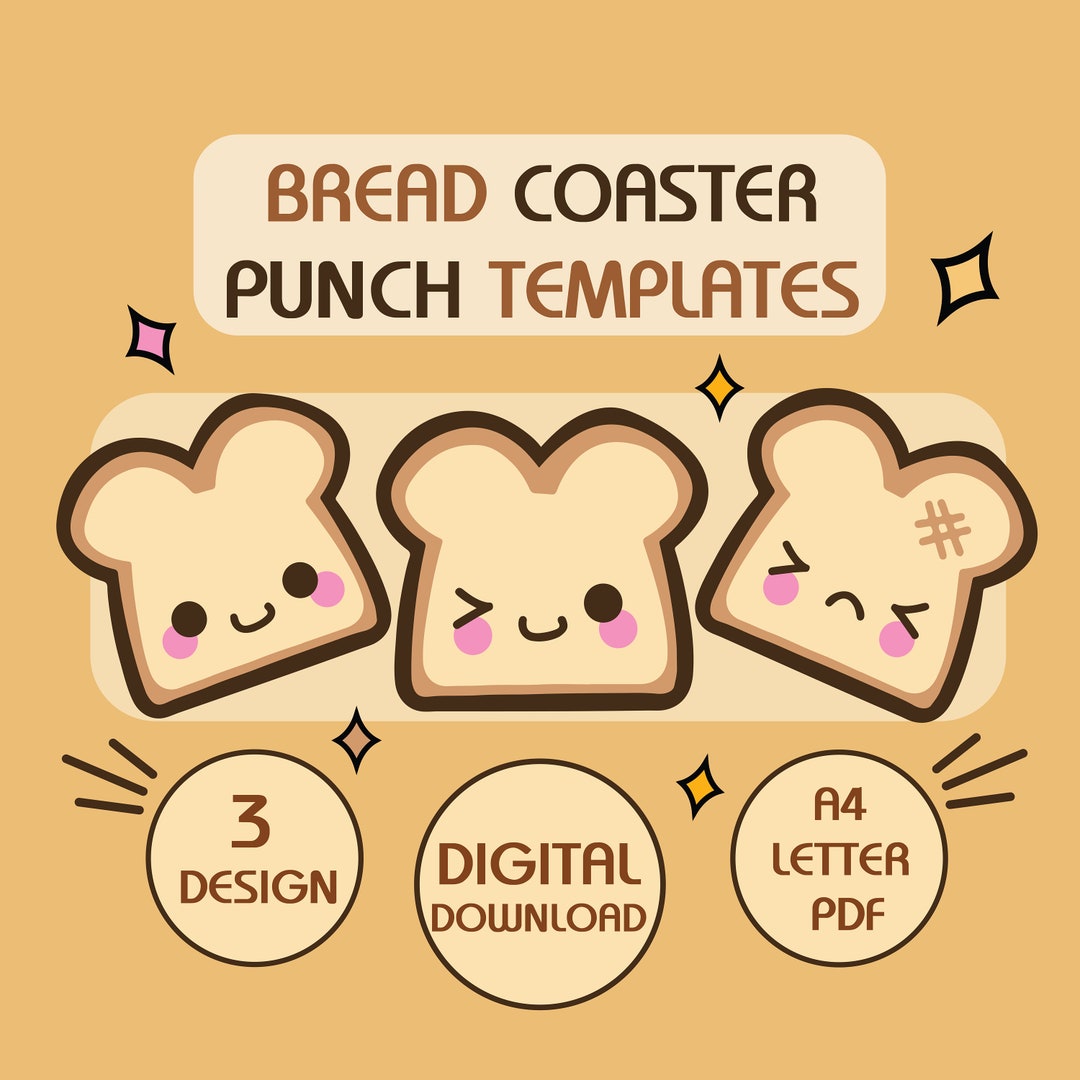 Bread Coaster Punch Needle Template: Mug Rug Pattern (PDF Pattern) - Etsy