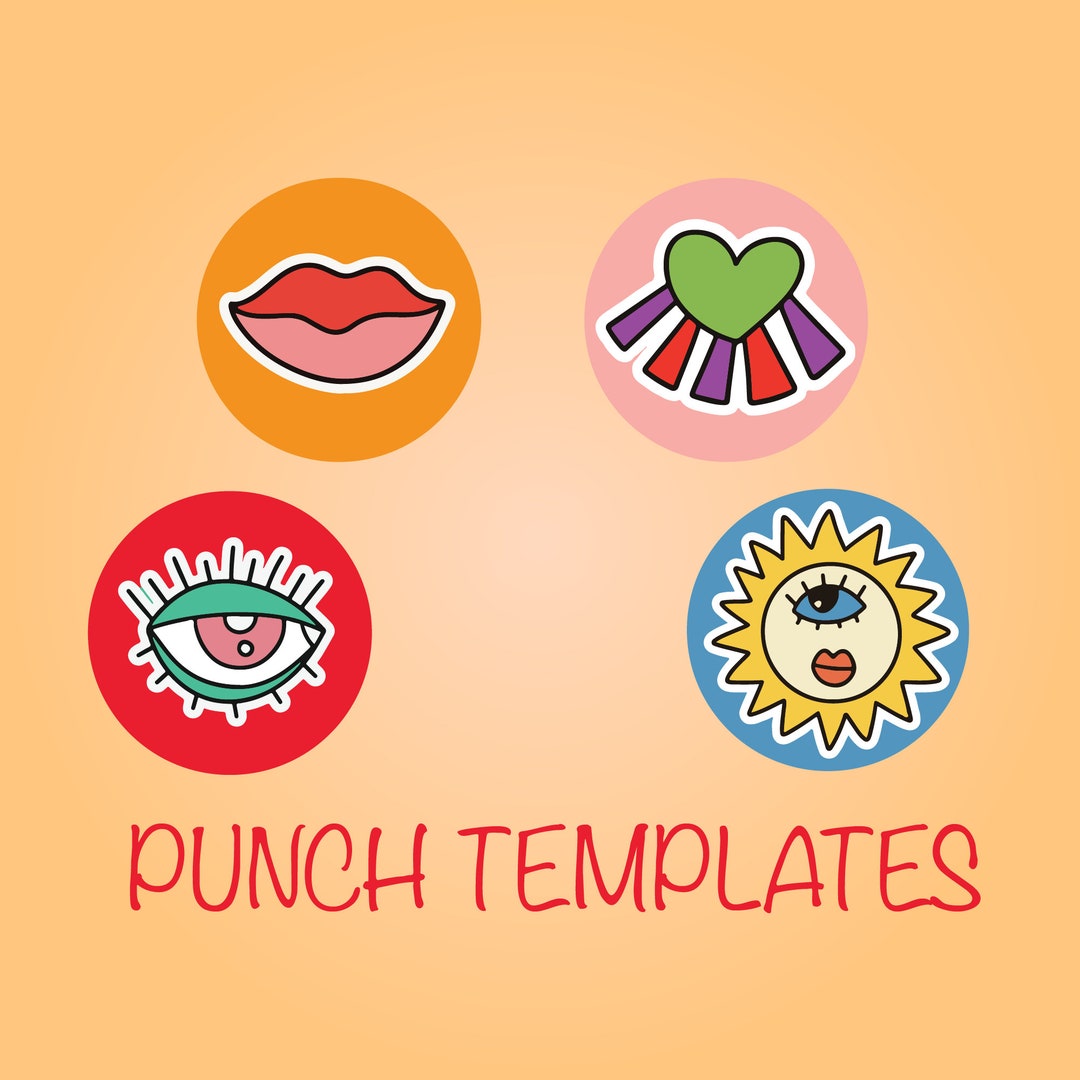 PUNCH TEMPLATES 4 Pcs. - Etsy