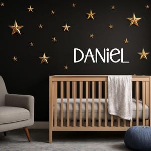 Personalized Name Decal: Boy Name Sign, Custom Wall Sticker, Nursery ...