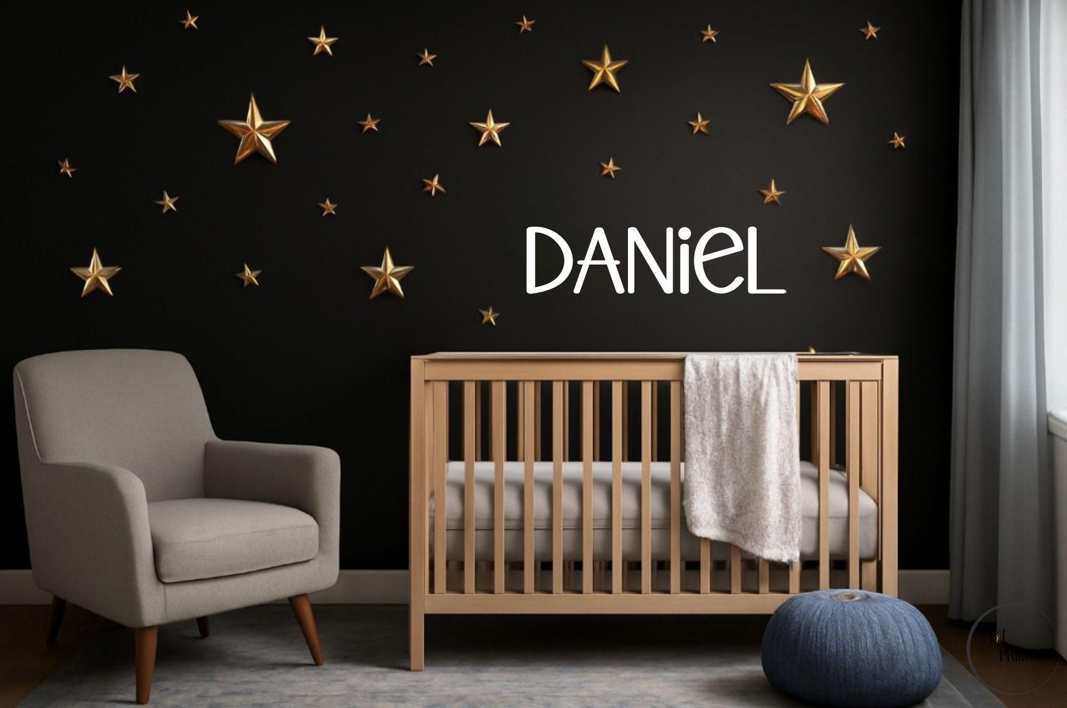 Personalized Name Decal: Boy Name Sign, Custom Wall Sticker, Nursery ...