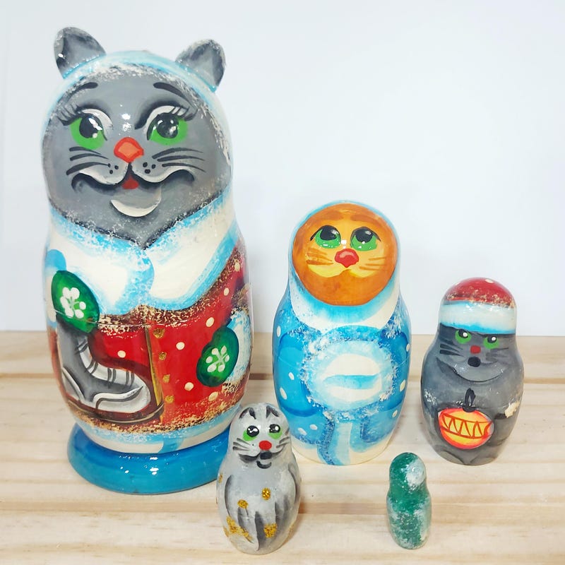 Nesting Dolls Cats - Etsy