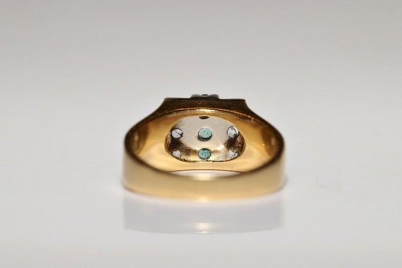 Antique Circa 1900s 18k Gold Natural Rose Cut Diamond… Gem