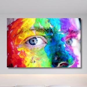 Rainbow Poster Print,pride Love Poster, Pride Flag Wall Decor,lgbtq+ ...