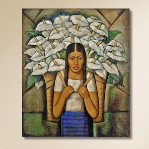 The Flower Carrier by Diego Rivera,diego Rivera’s Calla Lily Vendor ...