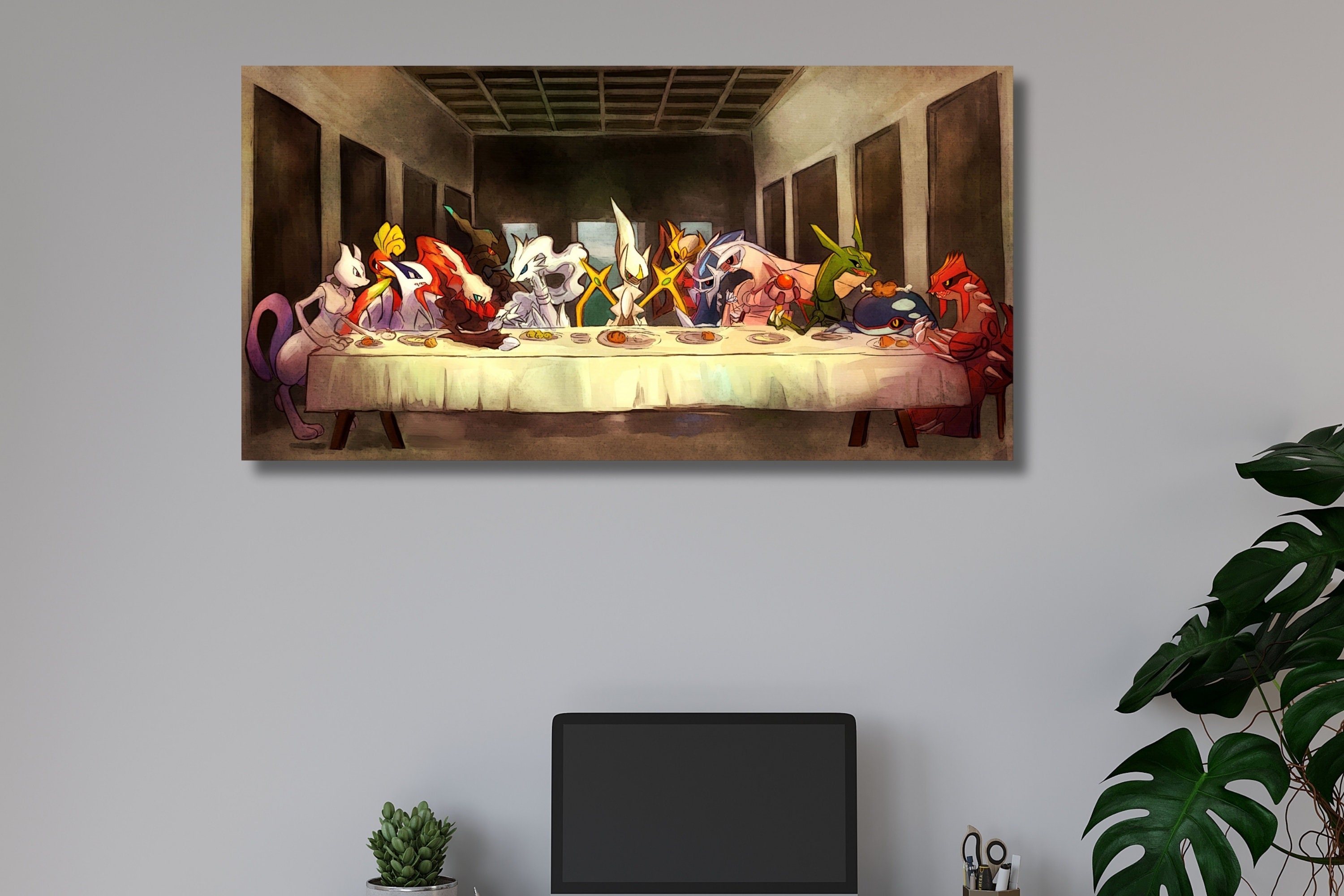 Last Supper Cartoon Heroes Poster Printlast Supper Cartoon Heroes Wall ...