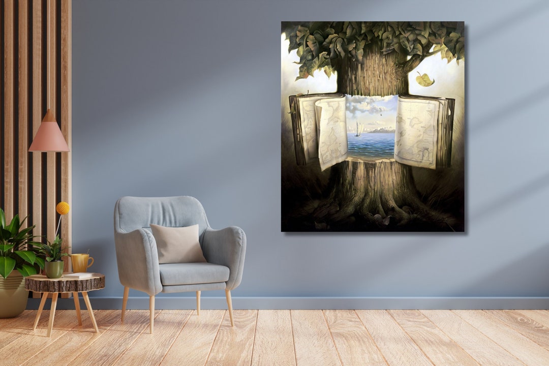 Atlas of Wander by Vladimir Kush Canvas Wall Art,kush Poster ...