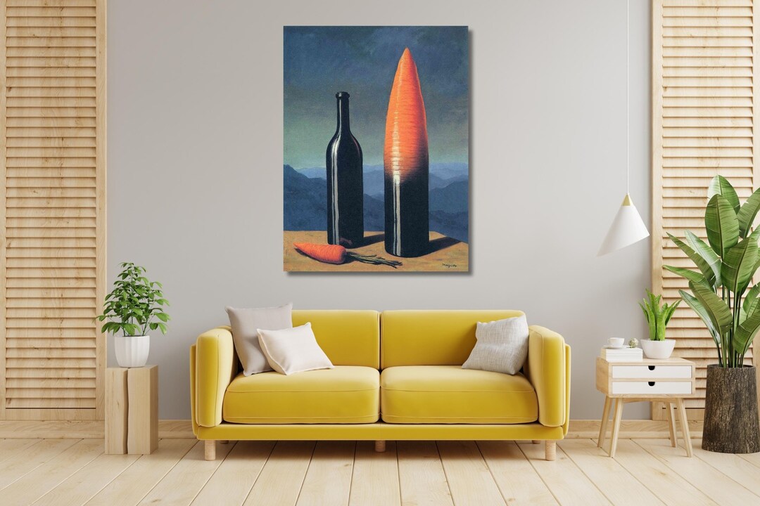 The Explanation by RENE MARGRITTE Canvas Wall Art,rene Magritte Poster ...