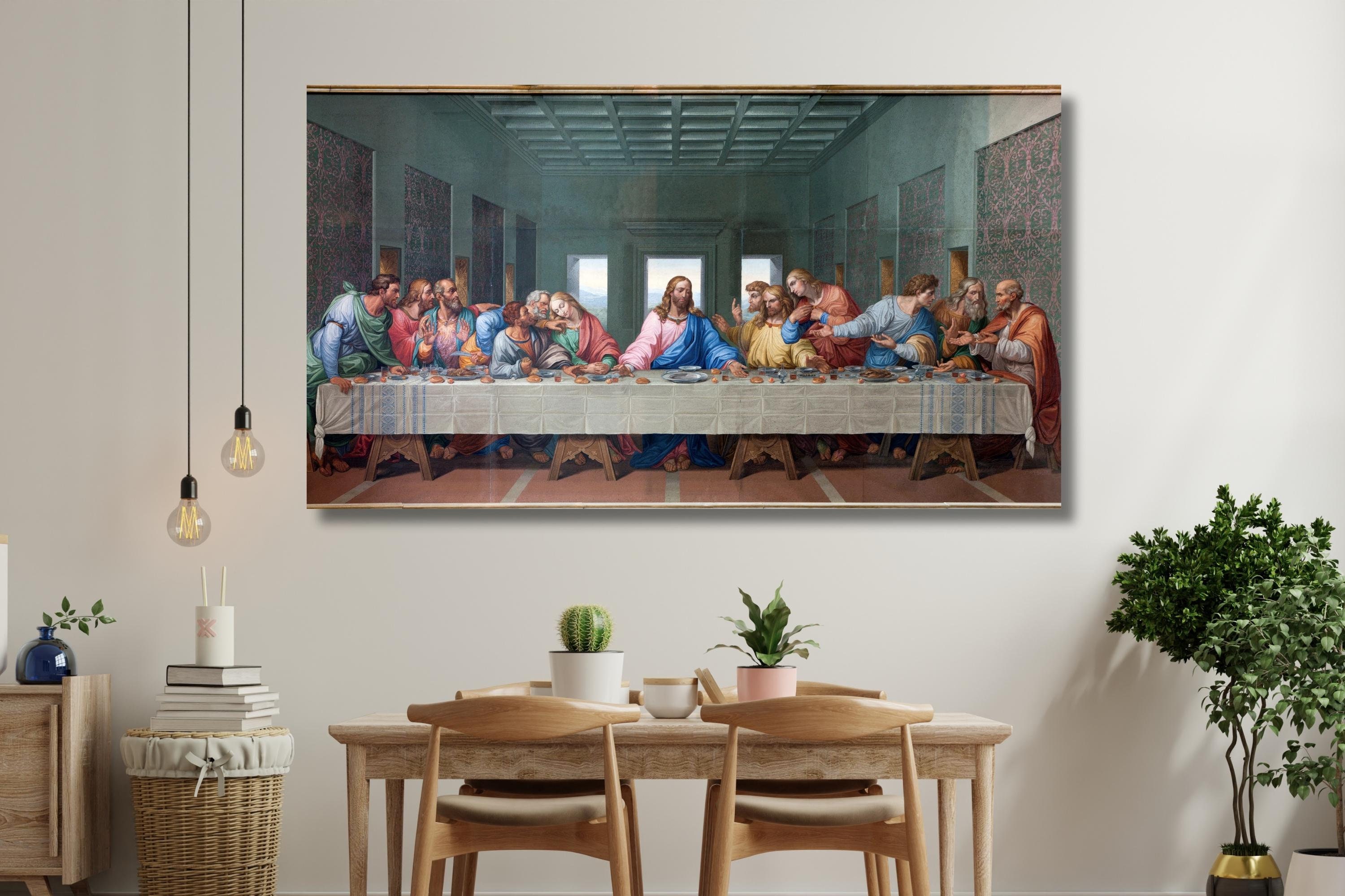 The Last Supper Poster Print,leonardo Da Vinci's Last Supper Canvas ...