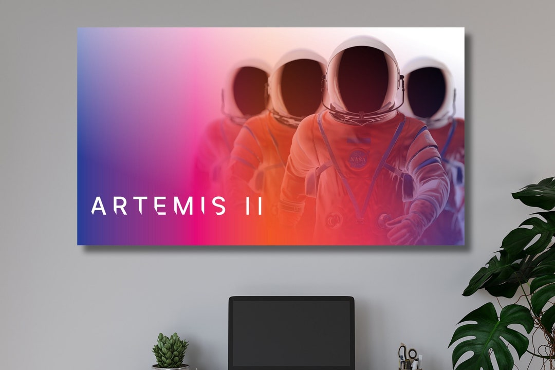 Artemis II Astronaut NASA Canvas Wall Art|artemis2 Poster|nasa Images ...