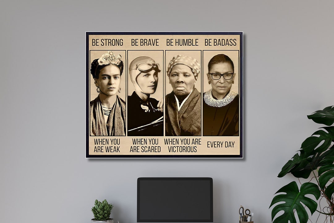 Feminist Woman Poster,iconic Woman Rights Leaders,frida Kahlo,african ...