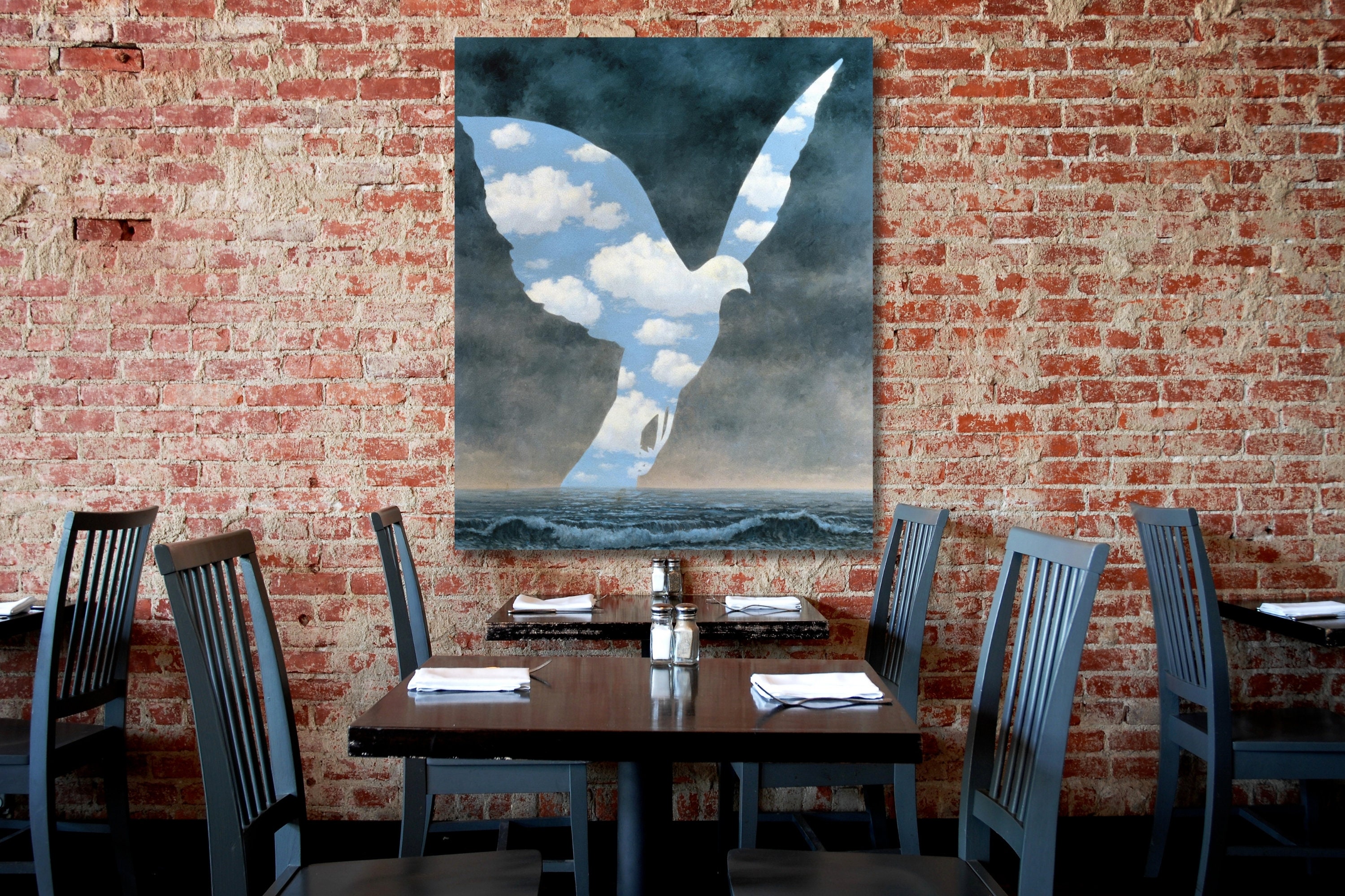 Rene Magritte the Big Family Poster Canvas Wall Art, La Grande Famille ...