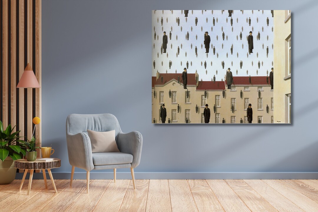 Golconda by Rene Magritte Canvas Wall Art,rene Magritte Wall Decor|rene ...