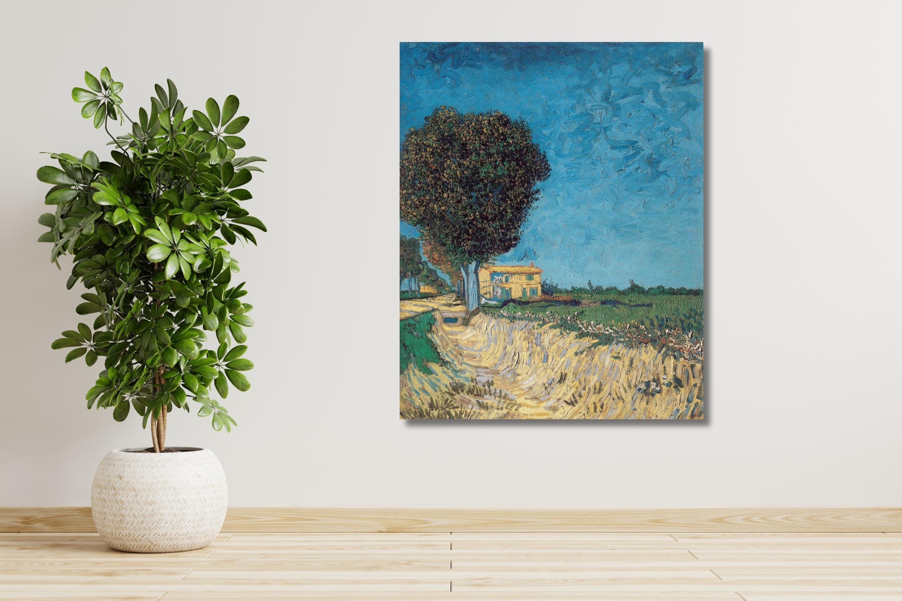 A Lane Near Arles by Vincent Van Gogh Canvas Wall Art, Van Gogh Poster ...