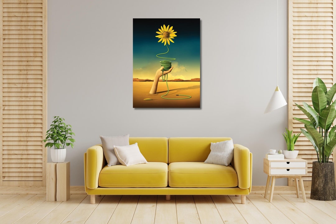 Salvador Dalí Sunflowers Poster Canvas Wall Art,vintage Wall Art ...